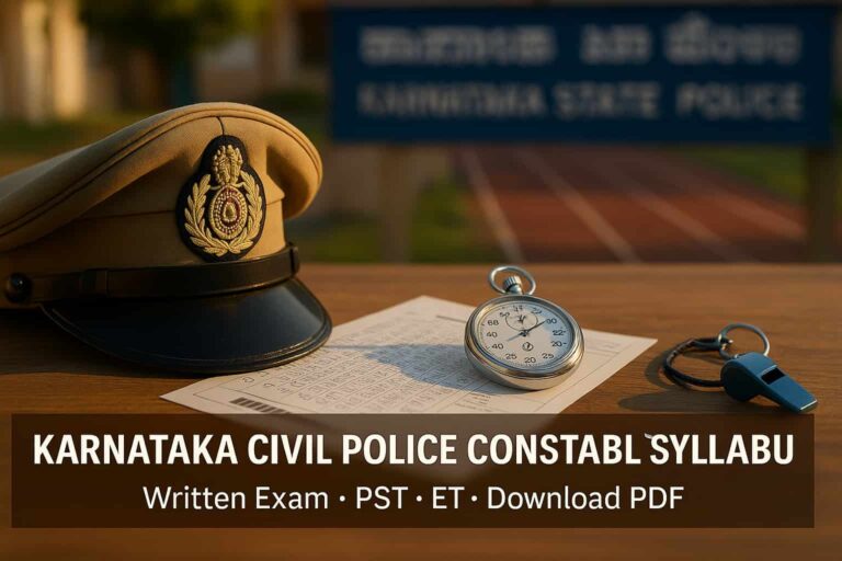 KPSC FDA/SDA Syllabus: 2025 (With Details)